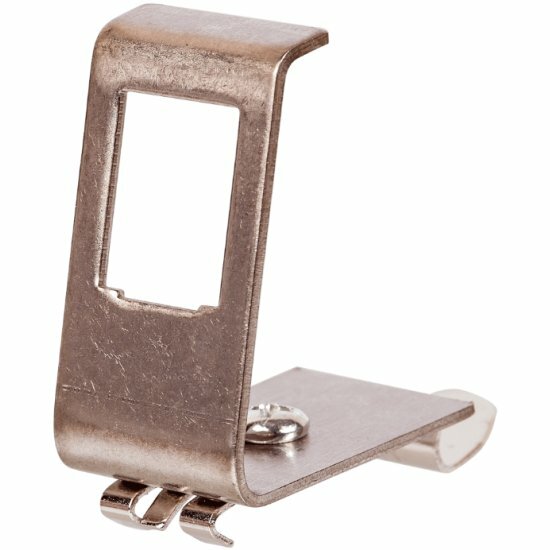 Рамка на DIN-рейку Lanmaster для установки модуля типа Keystone, металлическая (LAN-DRF-1OK-M)