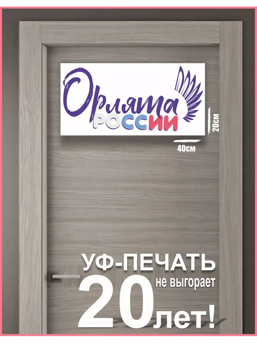 Табличка Орлята России для начальной школы 40х20см