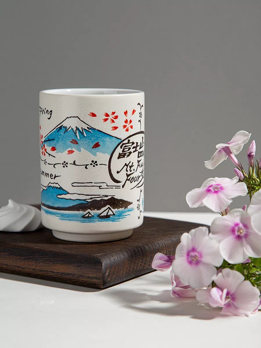 Стакан DB HOMME Японский стиль, керамика, топазовый цвет, 1 шт