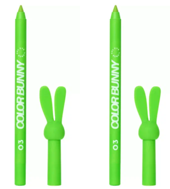 Карандаш гелевый для глаз Love Generation Color Bunny, тон 03 зеленый, 1,3 г, 2 шт