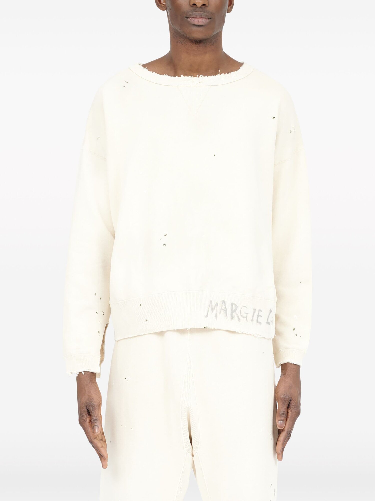 Толстовка Maison Margiela Handwritten, размер XL, , белый — фото 1