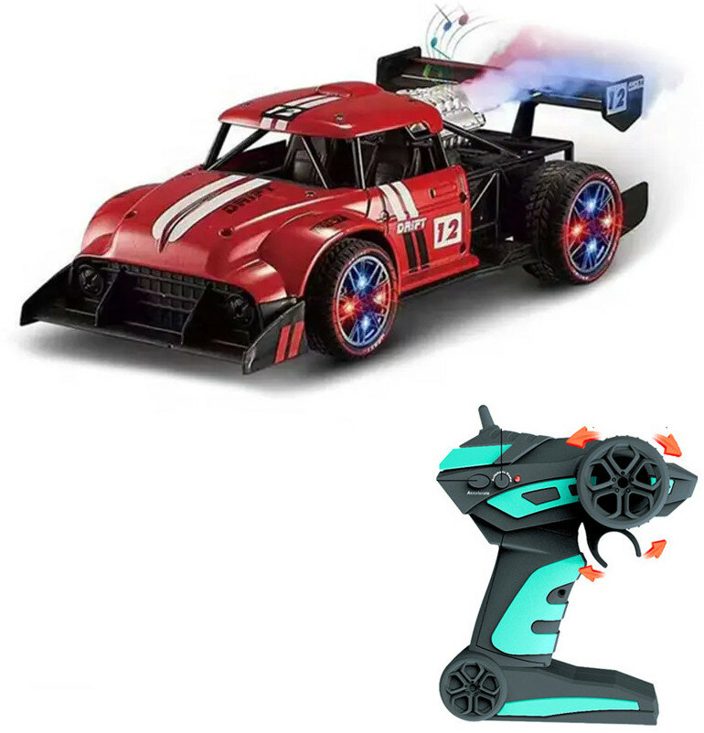 Радиоуправляемый спортивный пикап (красный, пар) 2.4G - HD3400-RED