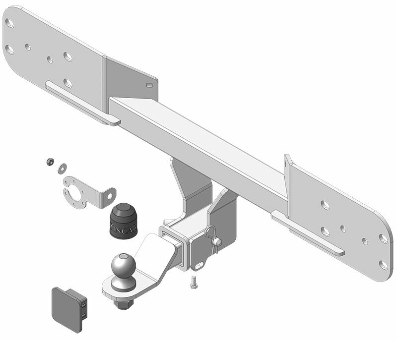 Фаркоп ZincaR полностью оцинкованный Land Rover Defender 2020-. арт. ZL201E