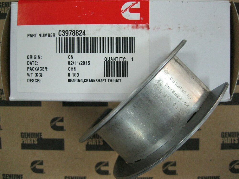 Вкладыши Cummins ISBe коренной упорный нижний