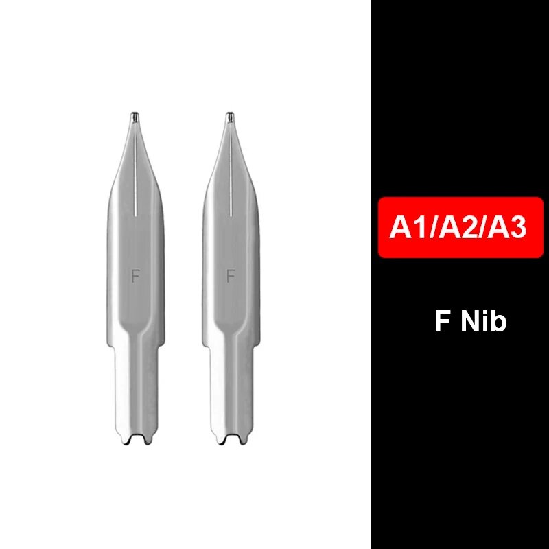 MAJOHN A1 Пресс Рыбья Чешуя Перьевая Ручка Pen Accessories, 2Pcs F Nib