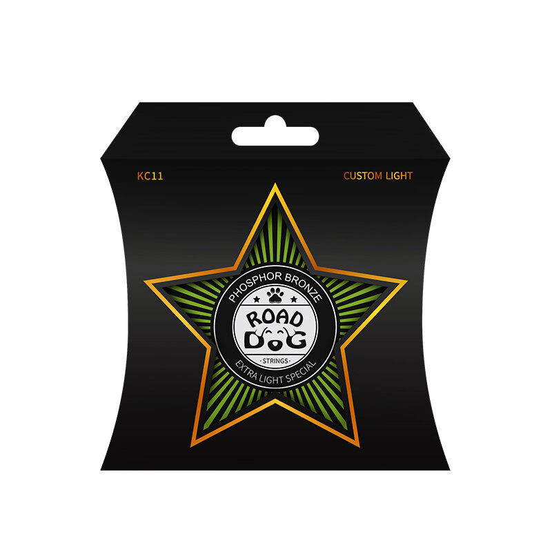 KC11 Комплект струн для акустической гитары, фосфорная бронза, 11-52, Road Dog