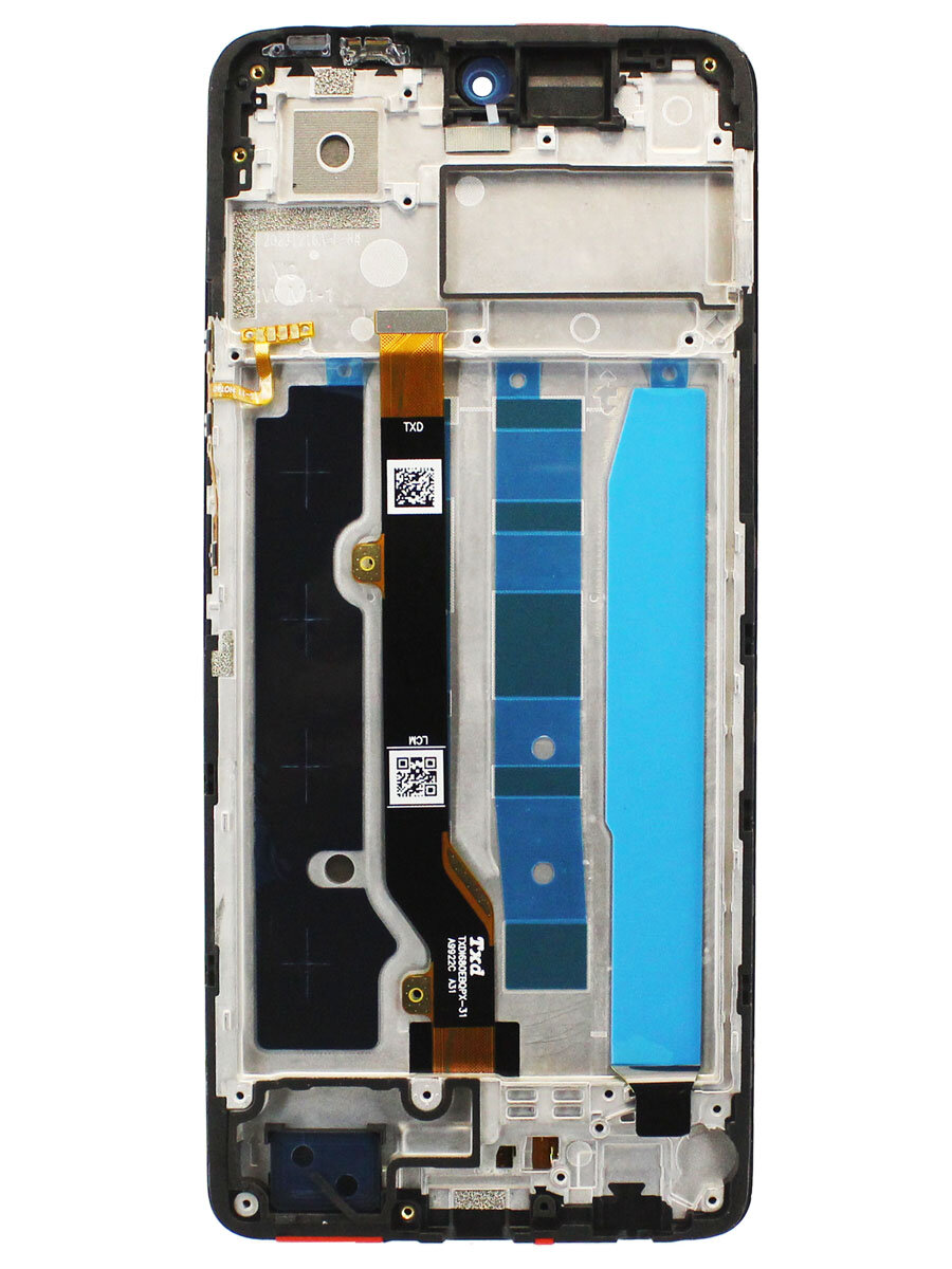 Дисплей для Tecno Spark 20 Pro (KJ6) модуль с рамкой Черный - OR