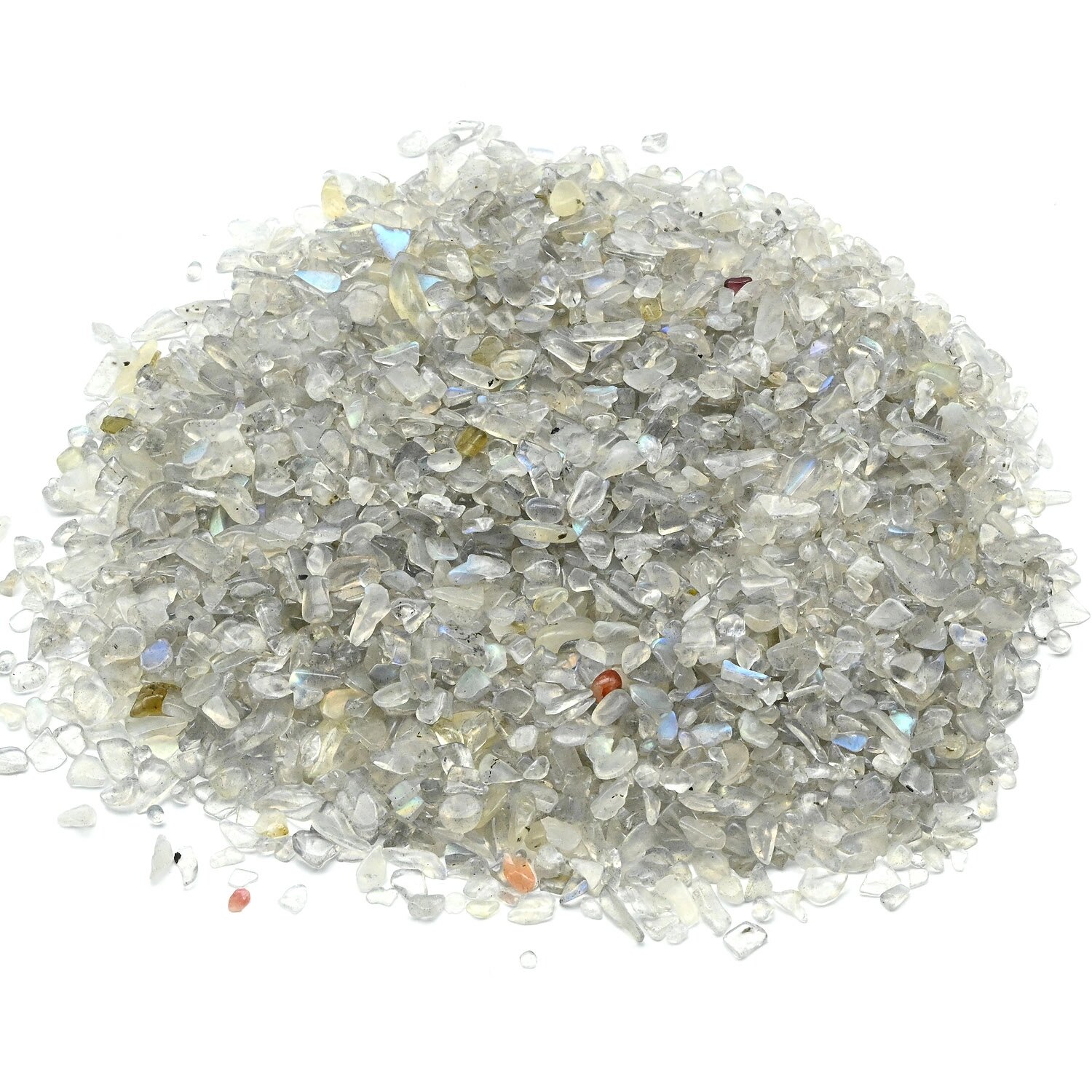 Лабрадор галтовка фракция 3-5мм, упаковка 100г .