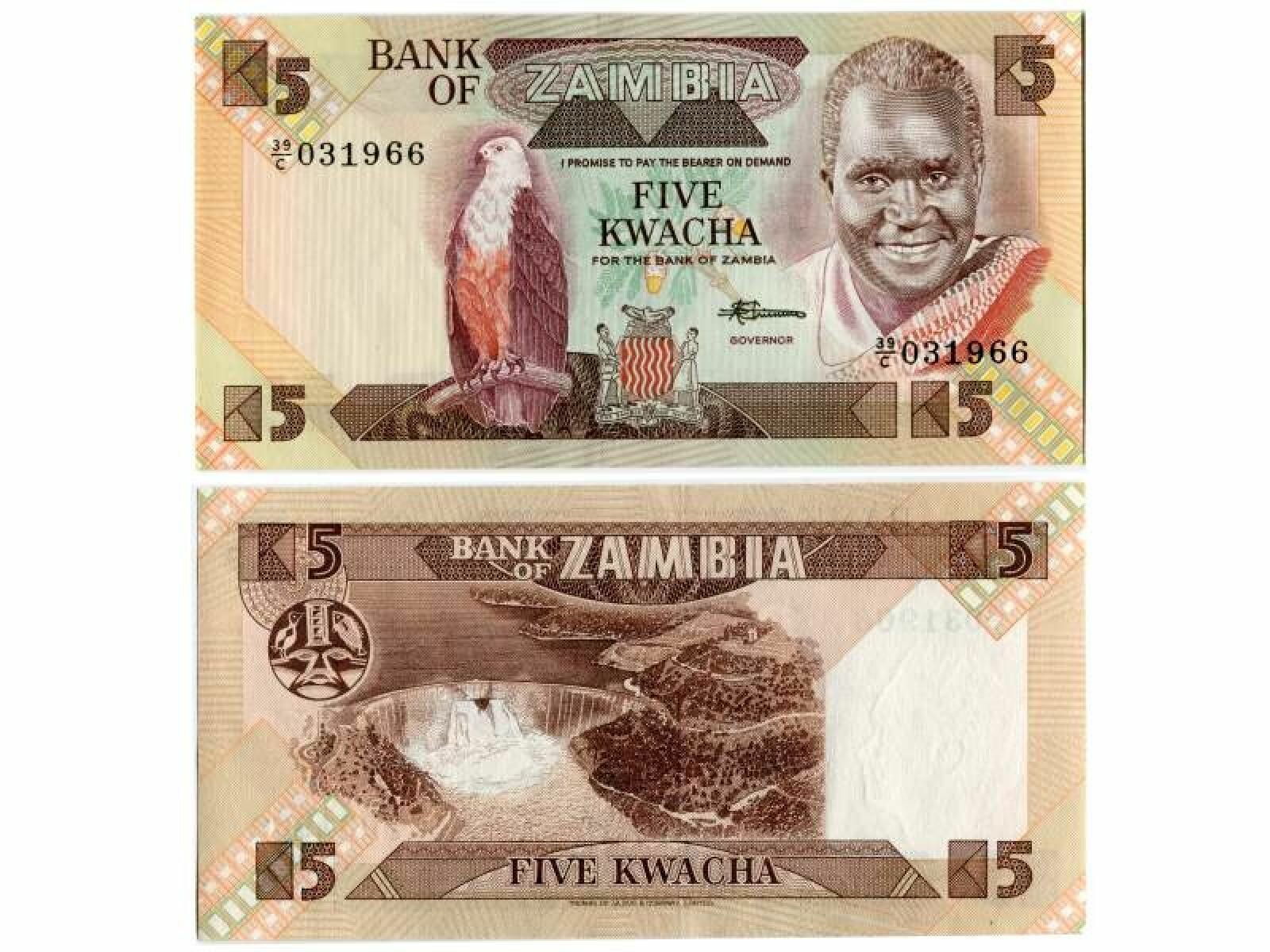 5 квач Замбии 1980 г.