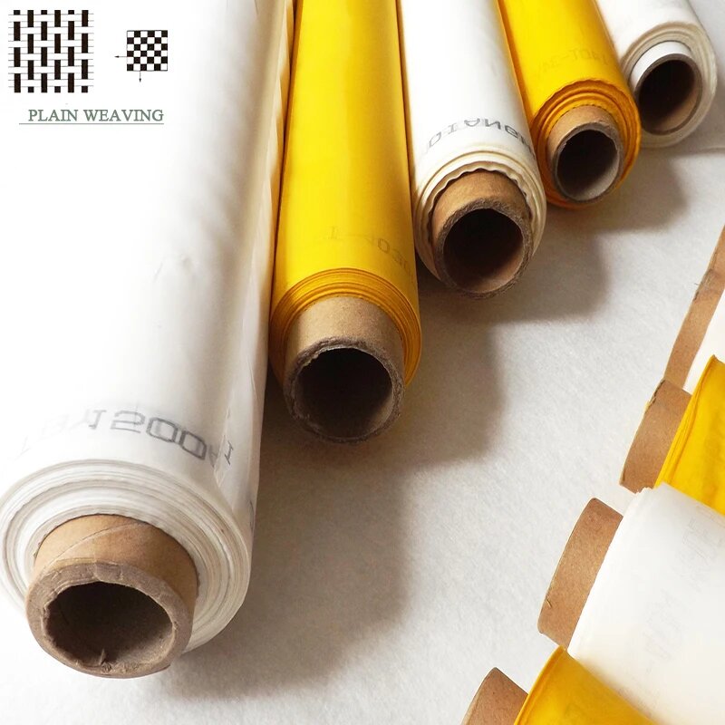 FIELDMESH Полиэфирная сетка для трафаретной печати 140T/150T 5meter for 127cm, 140T Yellow