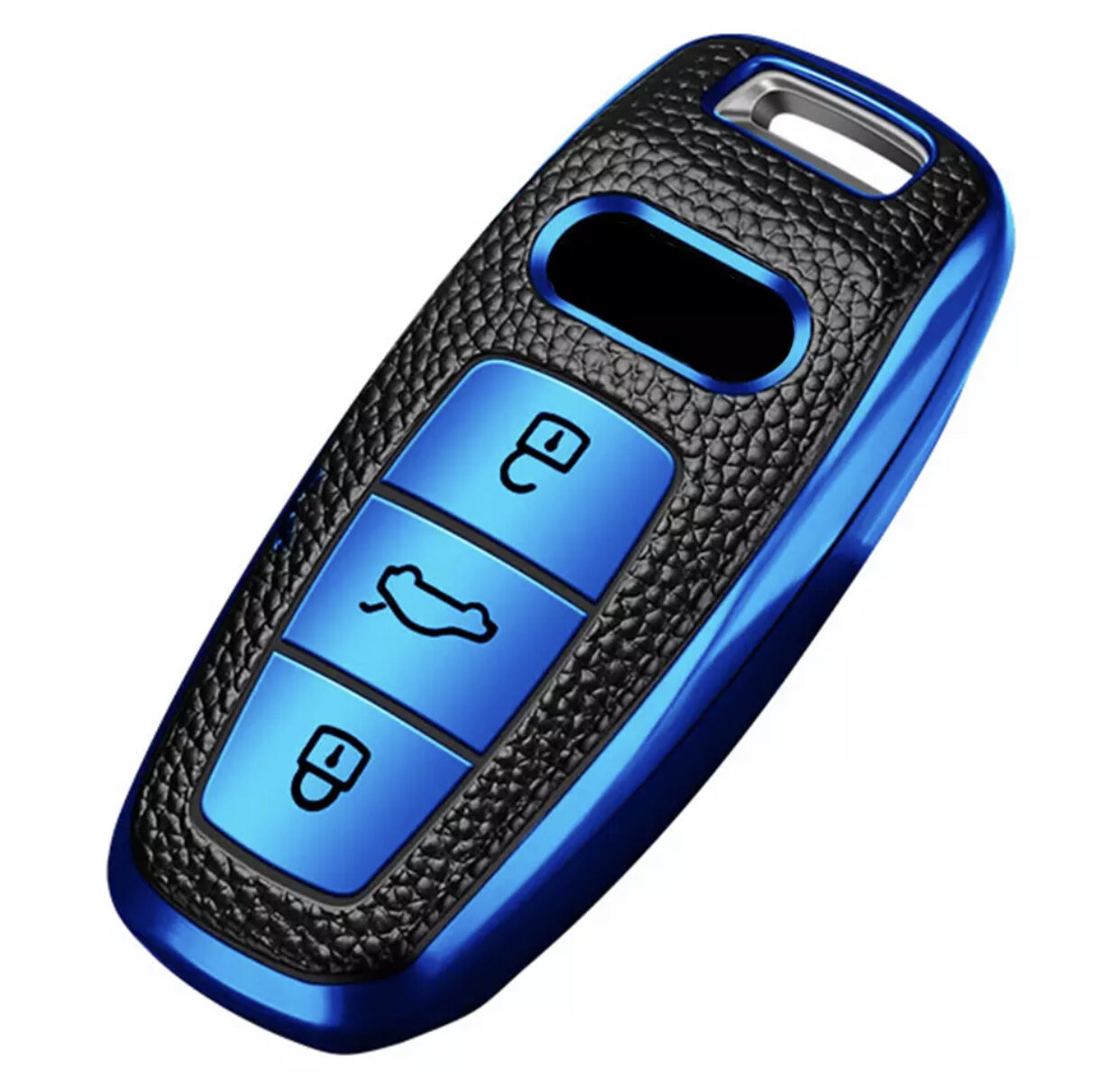 Чехол на ключ Audi / Ауди TPU blue 2018-2021
