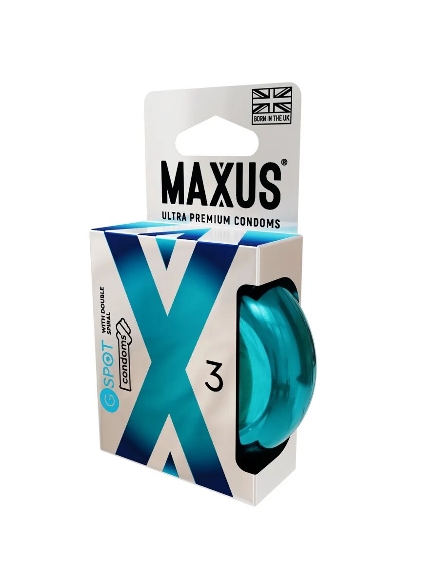Презервативы Maxus G spot с двойной спиралью 3 шт