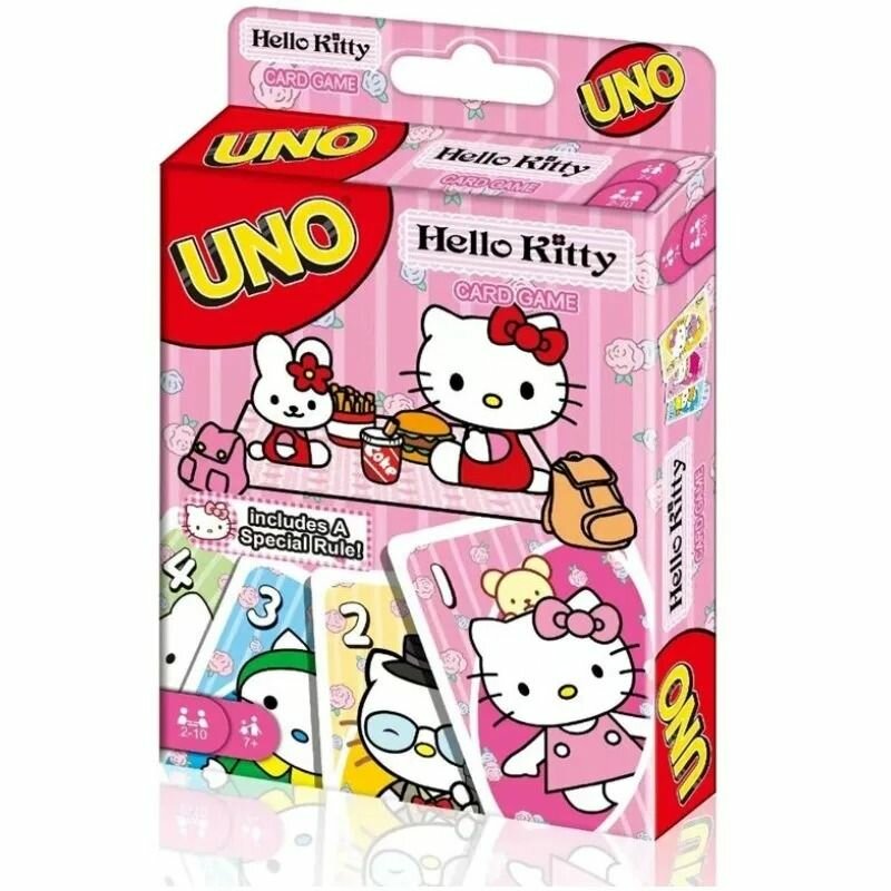 Настольная карточная игра UNO Hello Kitty карт, Привет, Новая версия игры для всей семьи