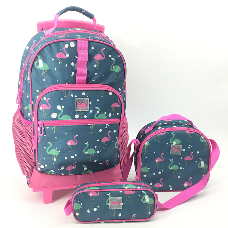 Рюкзак-буксир, ткань Оксфорд, 36-55 л, с сумкой для ланча и канцелярских принадлежностей