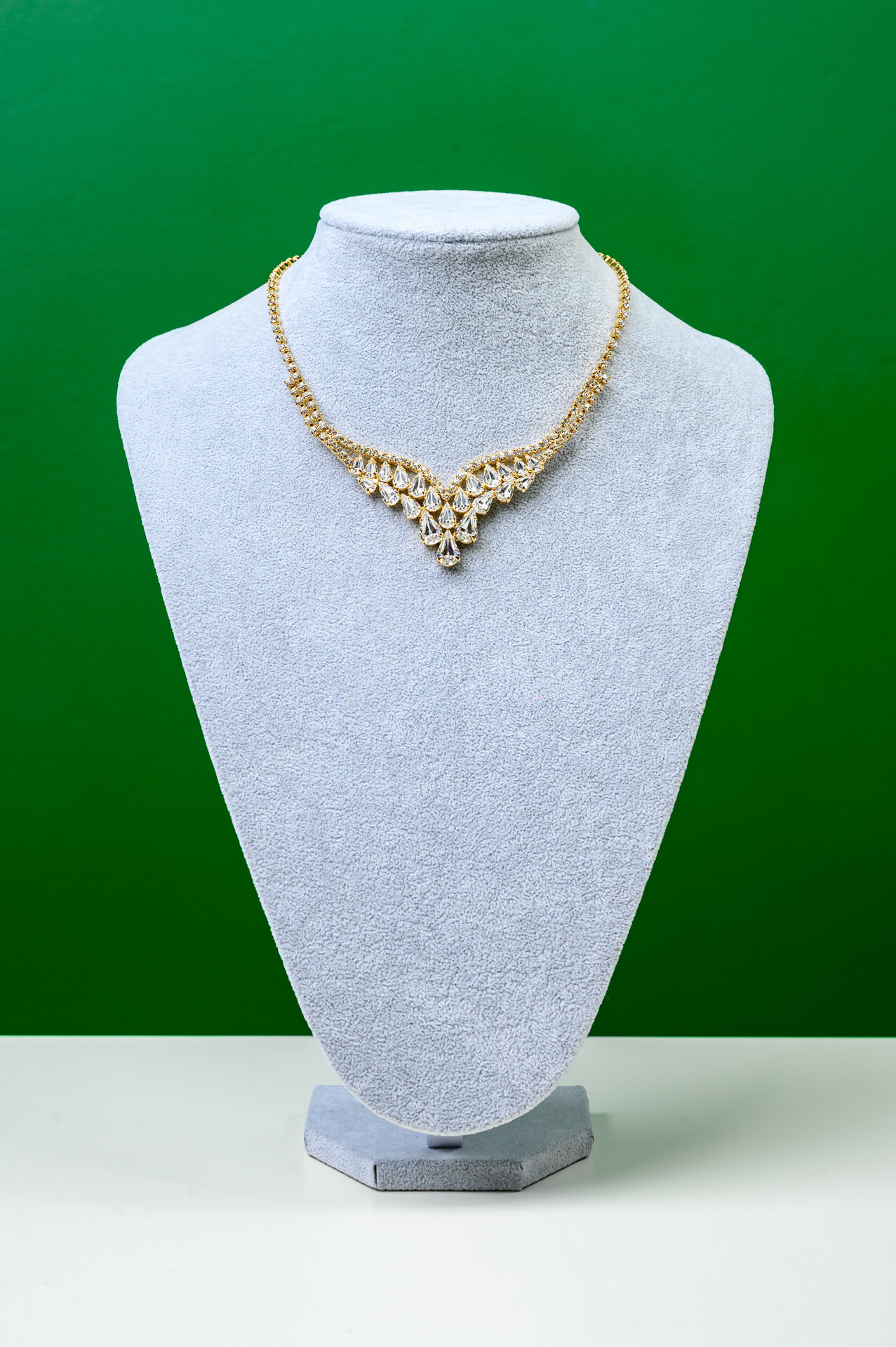 Колье, хрусталь, стекло