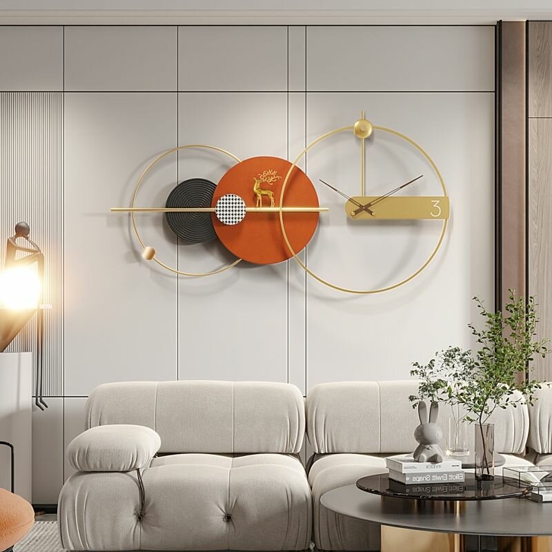 Настенные часы, современные и модные кварцевые настенные часы, украшение ресторана