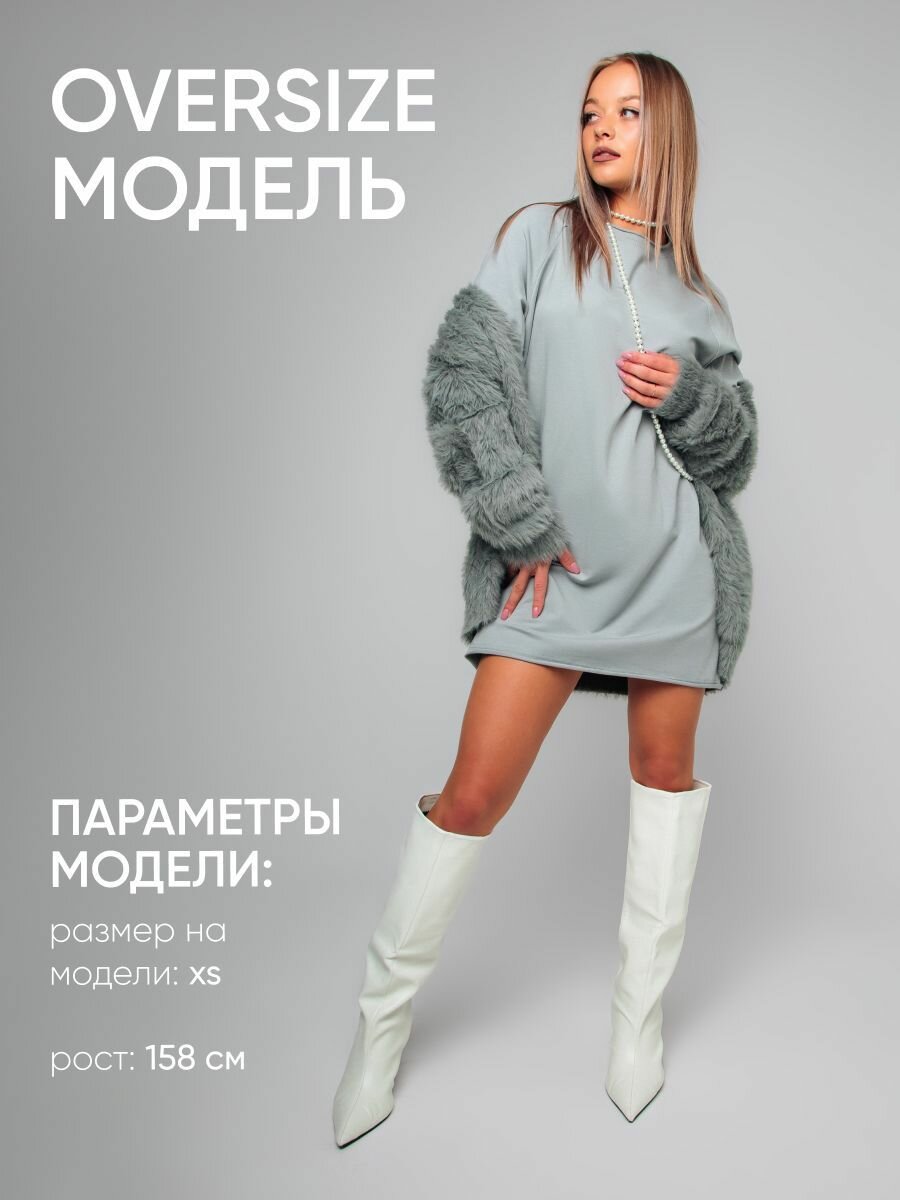 Платье DARKED Весна-лето 2025, размер XXL, серый — фото 1