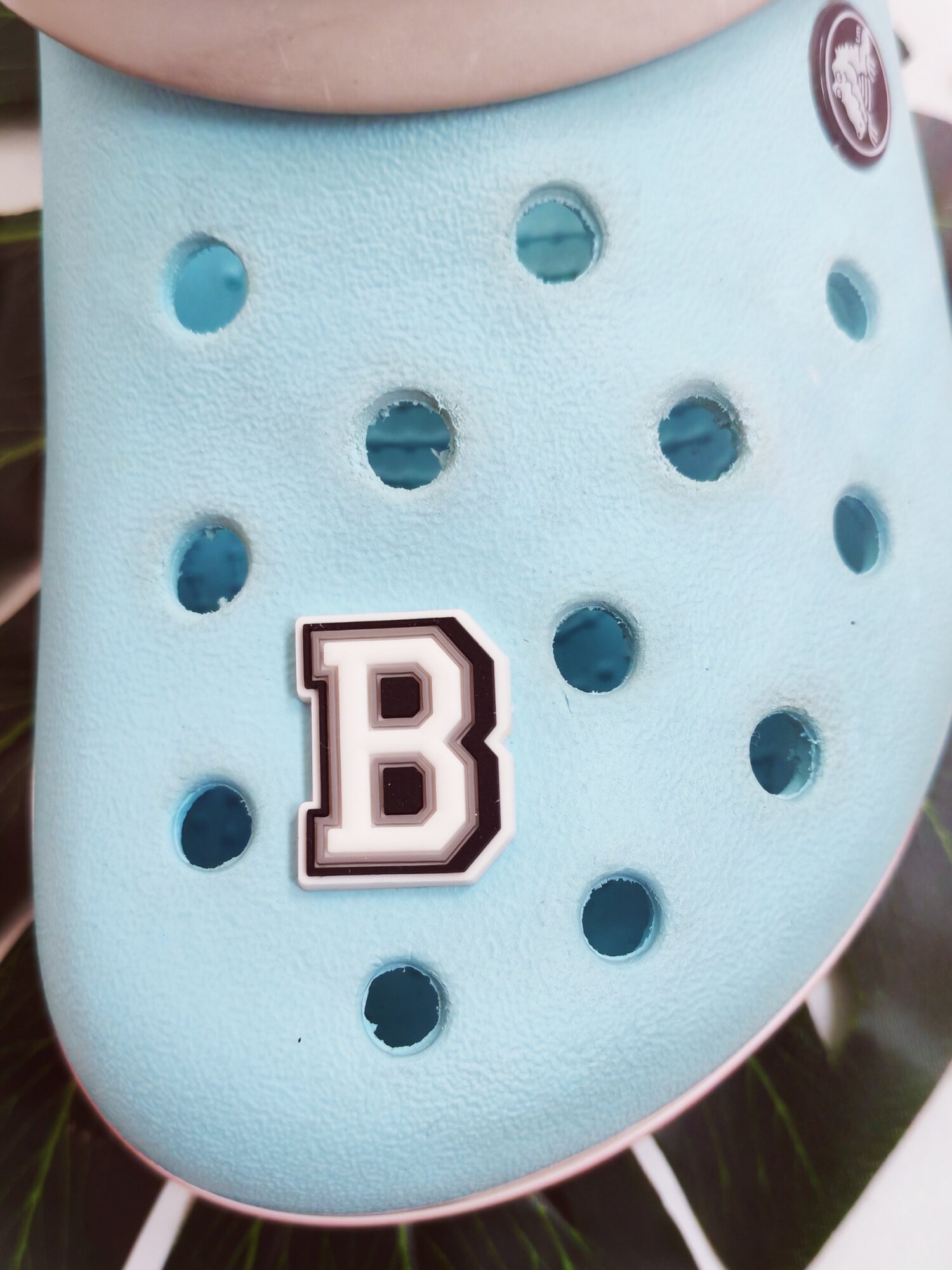 Джибитс буква B на Crocs