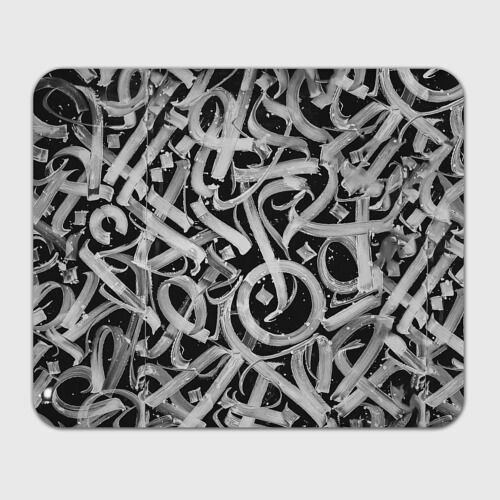 Черно-белая каллиграфия Коврик для мыши