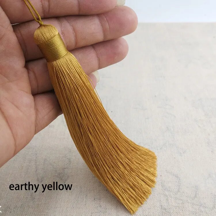 Полиэстеровые кисточки 12 см, 1/2 шт, 30 цветов 2PCS, earthy yellow