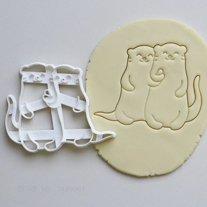 Формочки для выпечки выдра 3D пластик 02