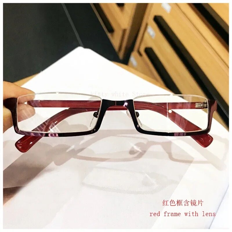 Косплей очки Маки Зенин фиолетовые пластиковые Бордовый, style 1