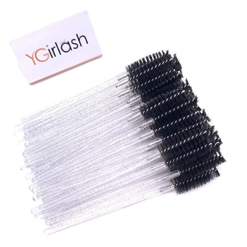 YGirlash Одноразовые лебеди для ресниц crystal white black