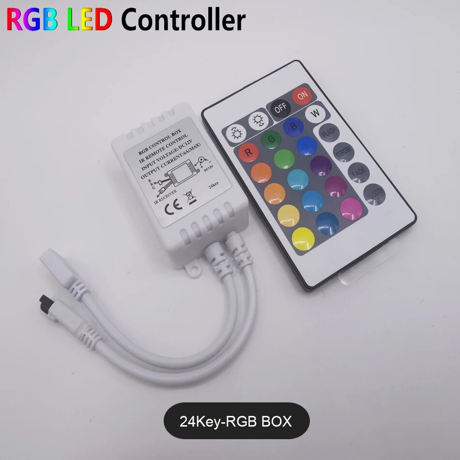 DC5V 12V 24v 5050 2835 RGB светодиодная лента мини 24 клавиши 44 клавиши ИК-пульт дистанционного управления беспроводной контроллер