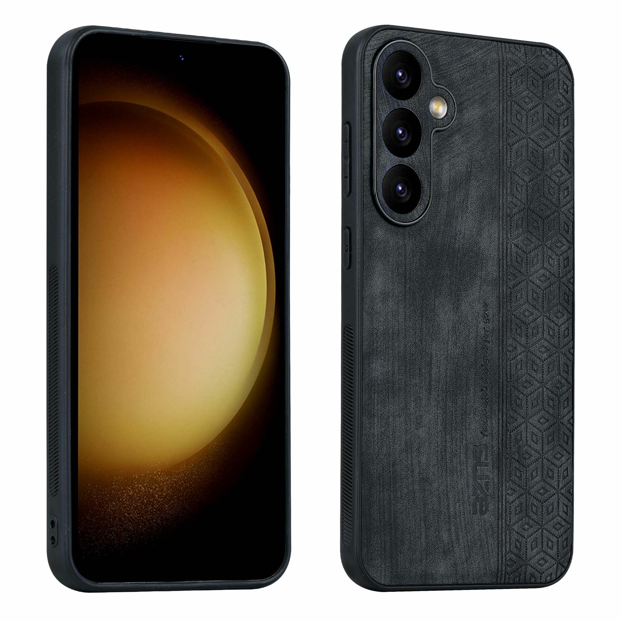 Чехол на Samsung Galaxy S23 FE/(Самсунг Галакси с23 FE) Роскошная кожа противоударный