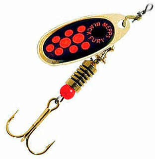 Блесна вращающаяся MEPPS Black Fury 6.5г №3 #G bl or