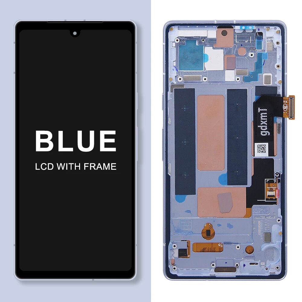 AMOLED для Google Pixel 7A GWKK3 GHL1X G0DZQ ЖК-дисплей с цифровым преобразователем Blue With Frame