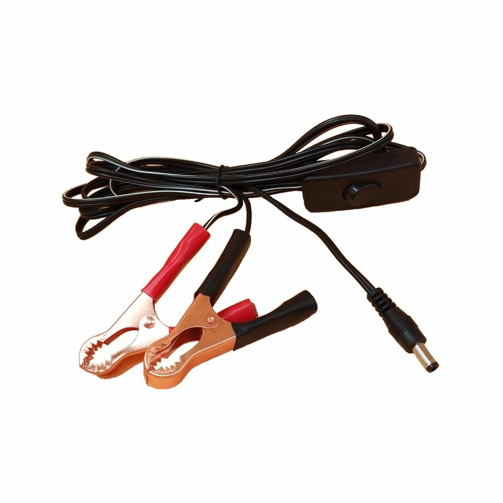 5.5x2.1 мм Кабель для подключения к аккумулятору, шнур питания длиной 3 м с выключателем