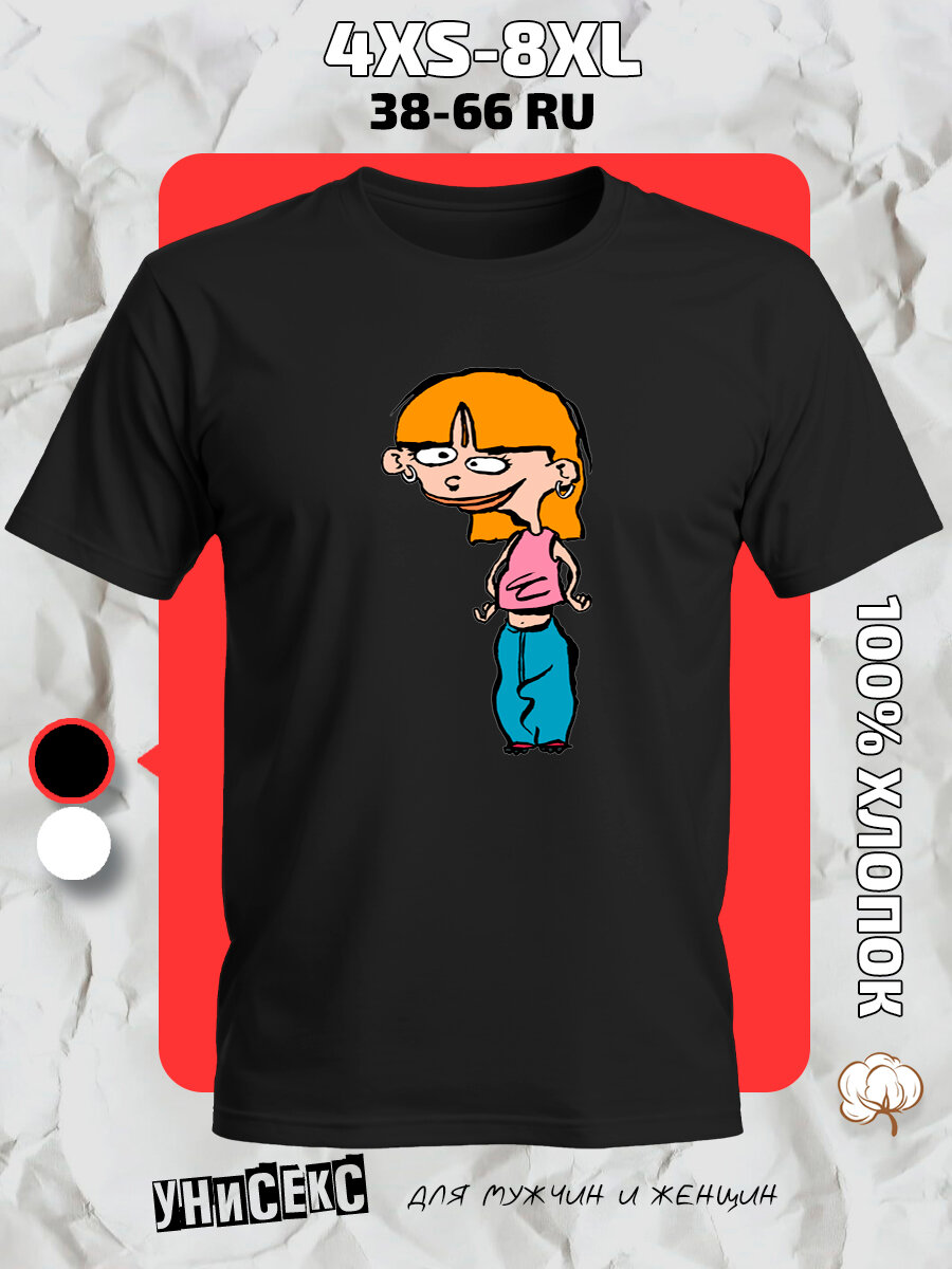 Футболка с принтом эд эдд и эдди ed edd n eddy Sarah Сара