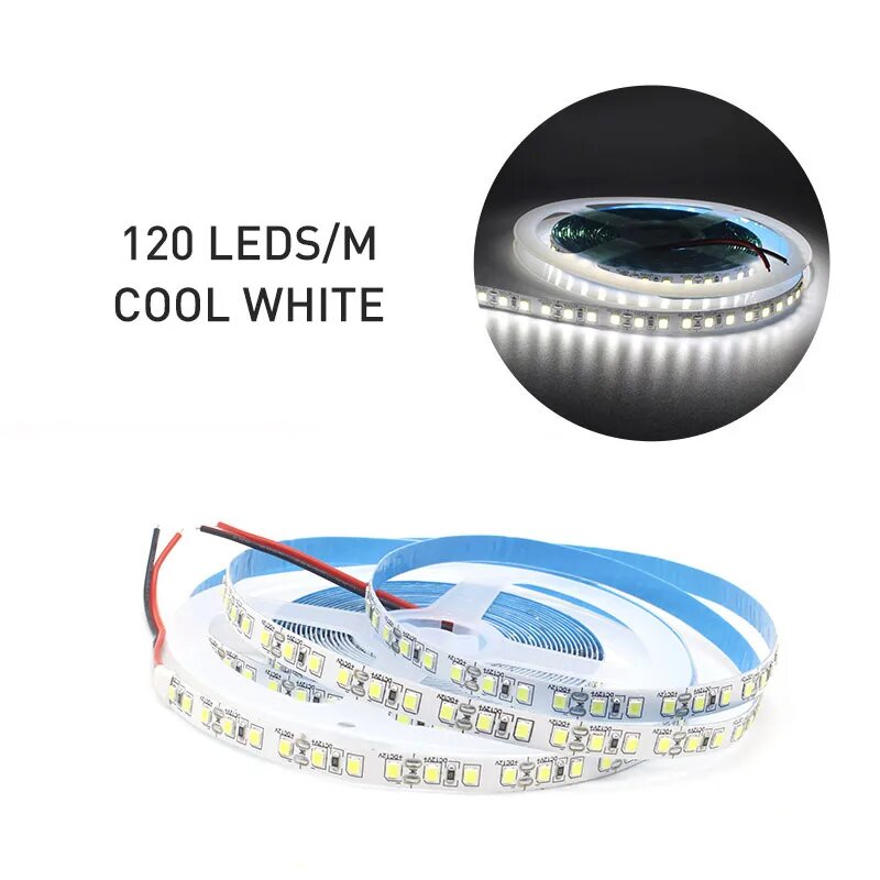 Светодиодная лента 1M, 120 LEDs/M, Cool White