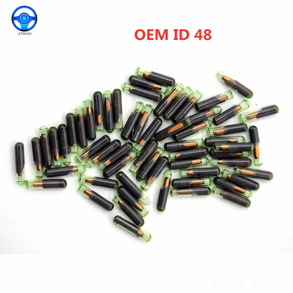 Самый низкая цена, 1 шт, ID 48, ID 48 стеклянный чип приемоответчика, чип-транспондер для ключей, чип ID48 для криптовалюты