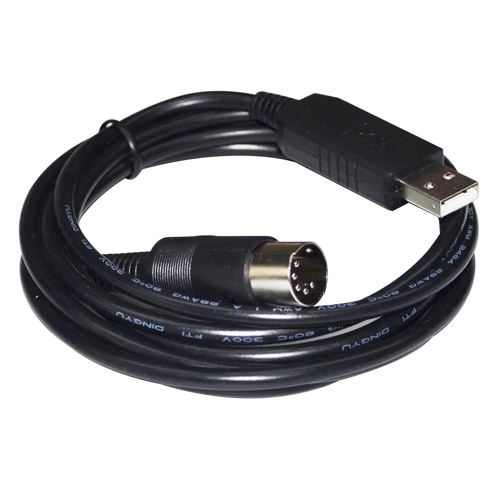 Кабель FTDI FT232RL с USB на DIN, 5-контактный Штекерный адаптер RS232, последовательный кабель связи для SHINKO, электронные весы, баланс