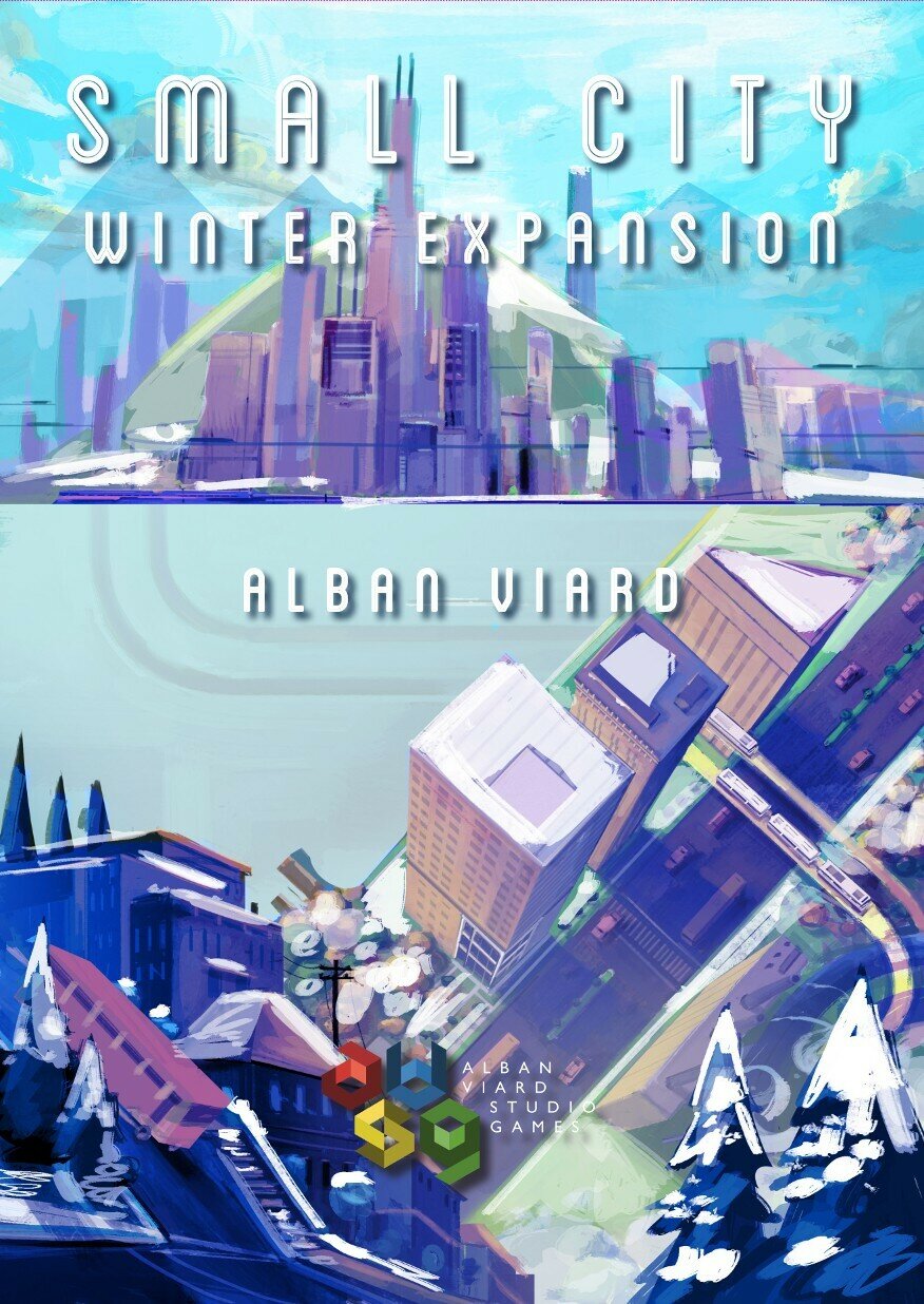 Настольная игра Small City. Deluxe Edition. Winter Expansion + Boards (Brown and Purple) на английском языке
