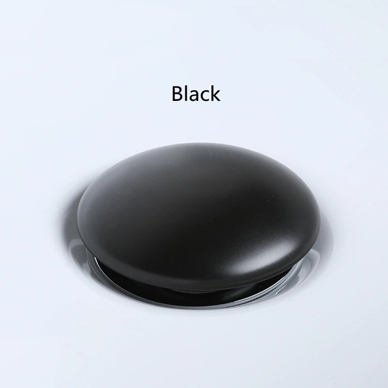 Кнопка слива для раковины DONYUMMYJO керамика + латунь 68 мм Black