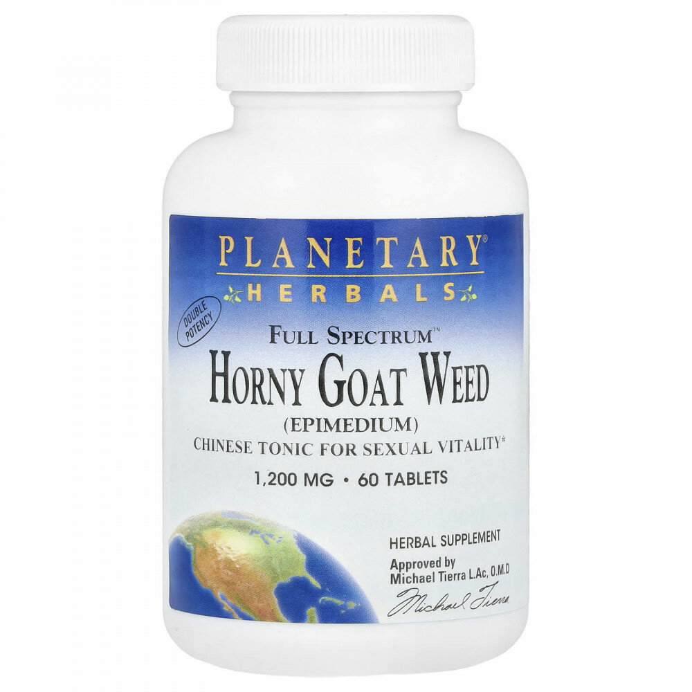 Planetary Herbals, Full Spectrum ™ Horny Goat Weed, 60 таблеток