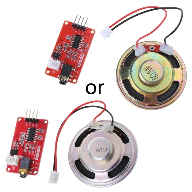 Модуль музыкального проигрывателя UART Serial с динамиком, плата монофокального усилителя для Arduino