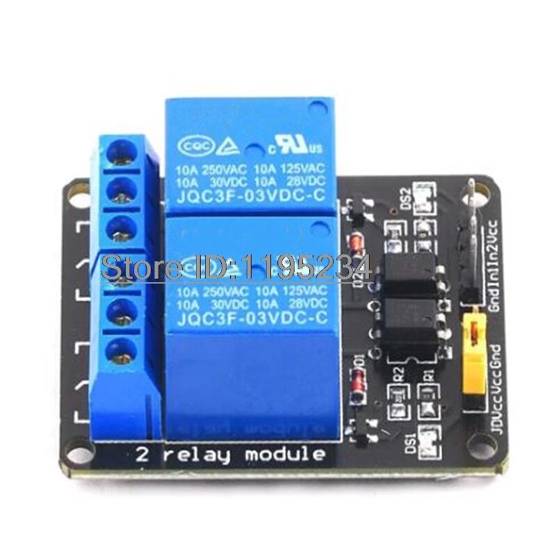 YOINNOVATI Релейный модуль 2 канала, 5V