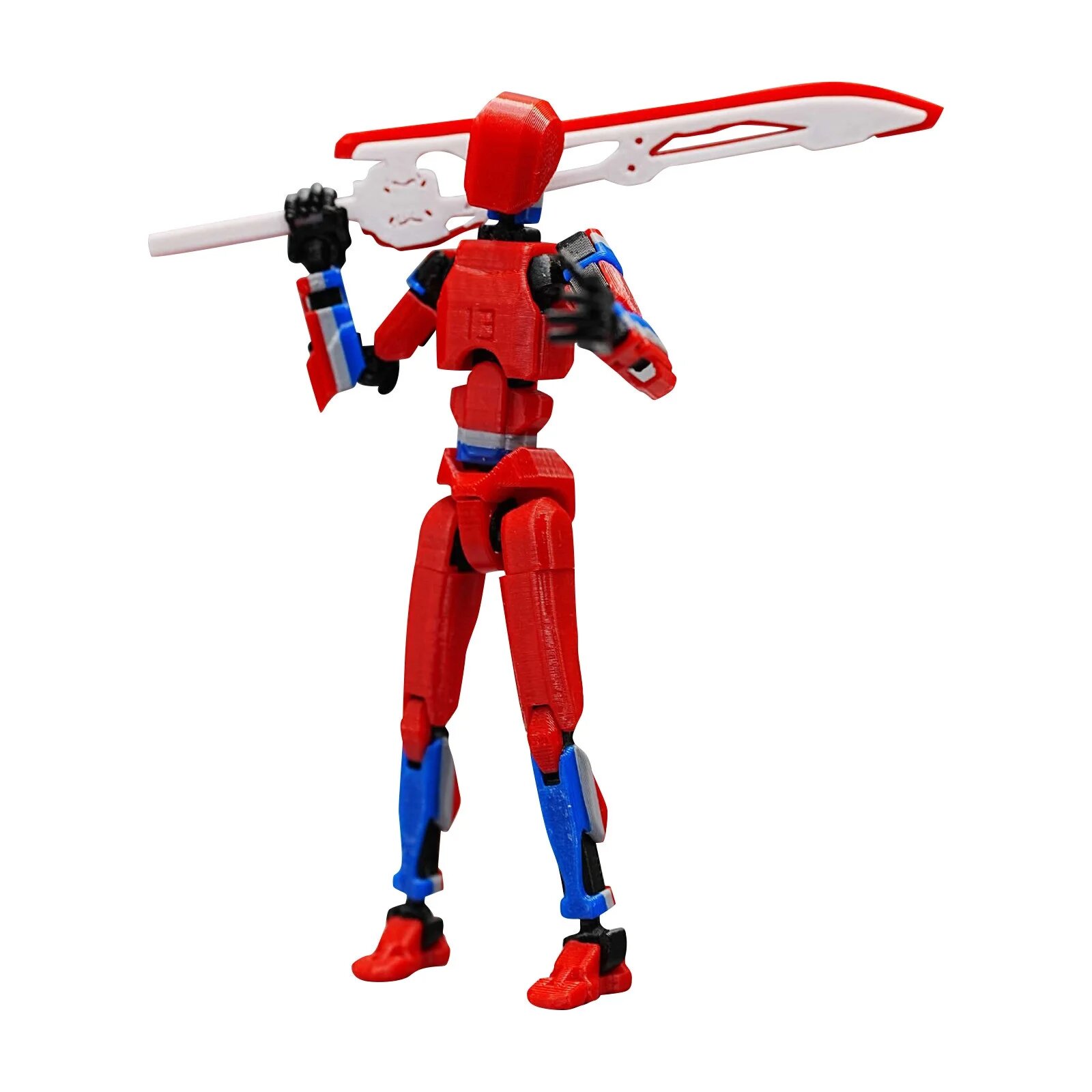 5-Pack T13 Фигурки уже собраны, разноцветные фигурки Titan 13 с лазерным мечом, напечатанные на 3D-принтере T 13 Lucky R
