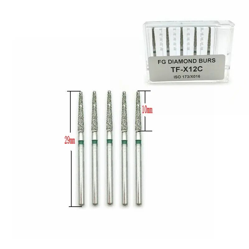 Стоматологические боры Xceldent Diamond FG TF-X12C 1.6 мм 5 шт