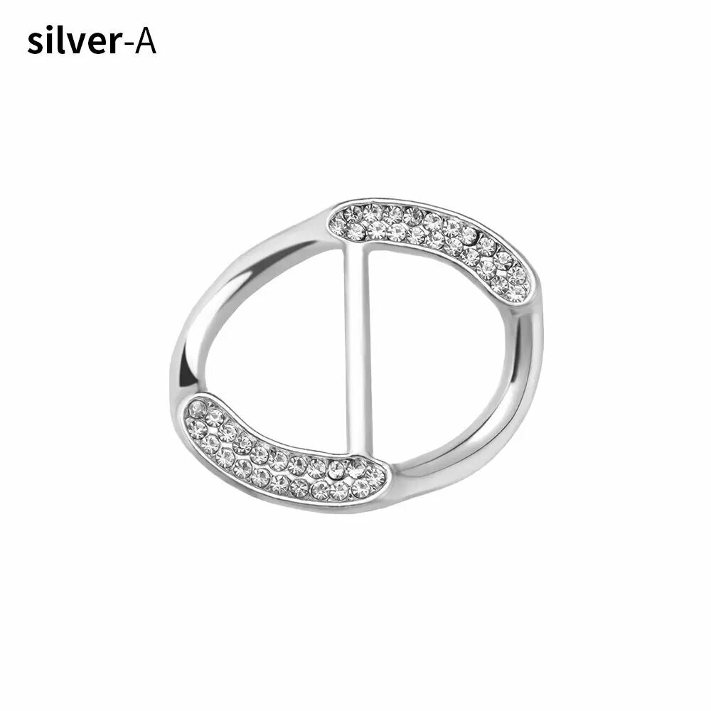 Пряжка серебряная для ремня, футболки, шарфа silver-A