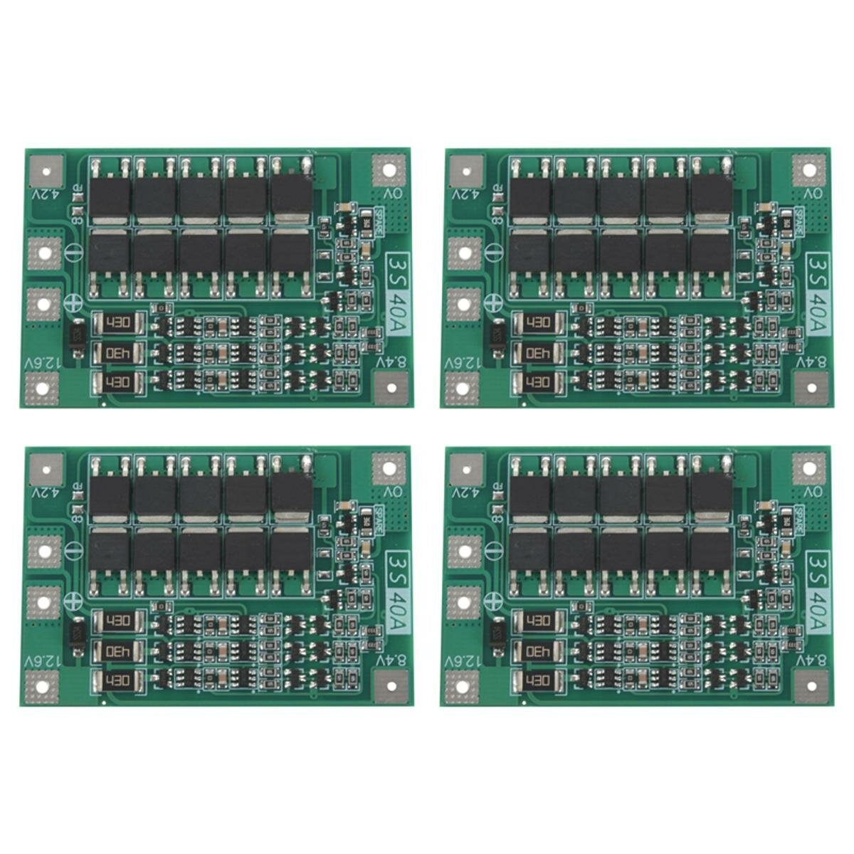 4X 3S 40A для отвертки 12 В Li-Ion 18650 Bms Pcm плата защиты Bms Pcm с балансировочным литий-ионным аккумулятором