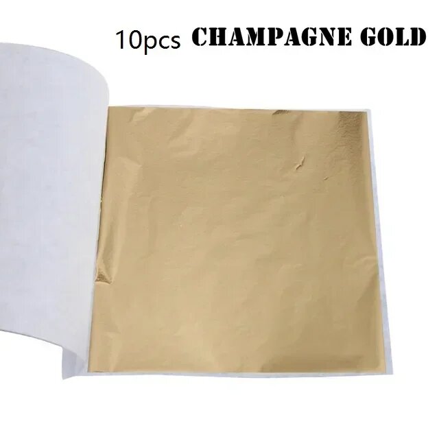 10 шт. Листы сусального золота Champagne Gold