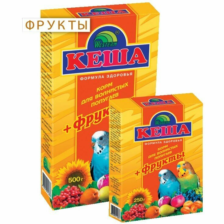 Корм для попугаев фрукты 500г кеша/28