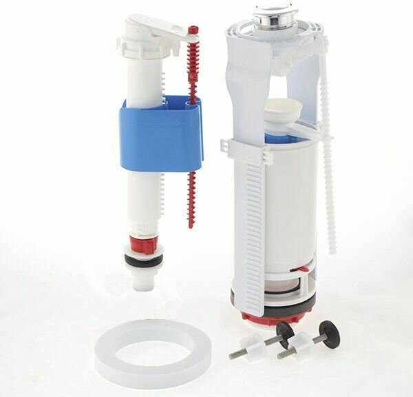 Арматура Ани Пласт с нижней подводкой 1/2 метал. резьба-кнопка хром WC8520C