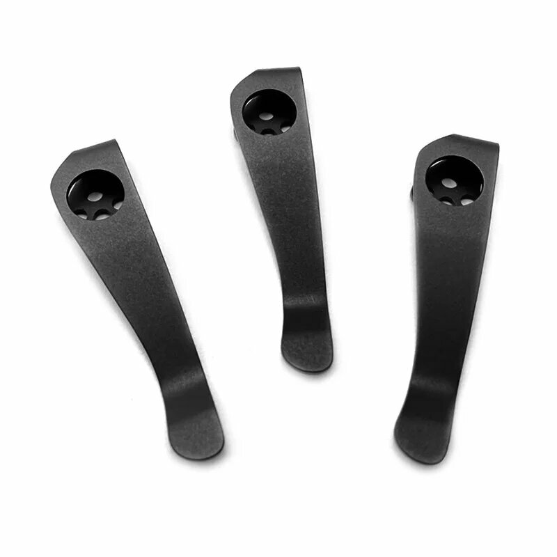 1/2 шт. задний зажим из титанового сплава, глубокий карманный нож, поясной зажим для военизированного 2 C81 C23, складный карманный нож, детали для самостоятельного изготовления