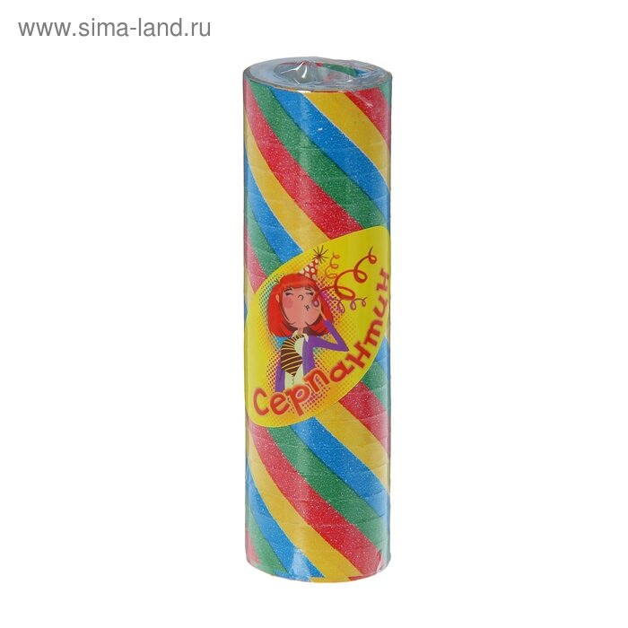 Серпантин Радуга, диагональ, набор 18 катушек, 12 шт.